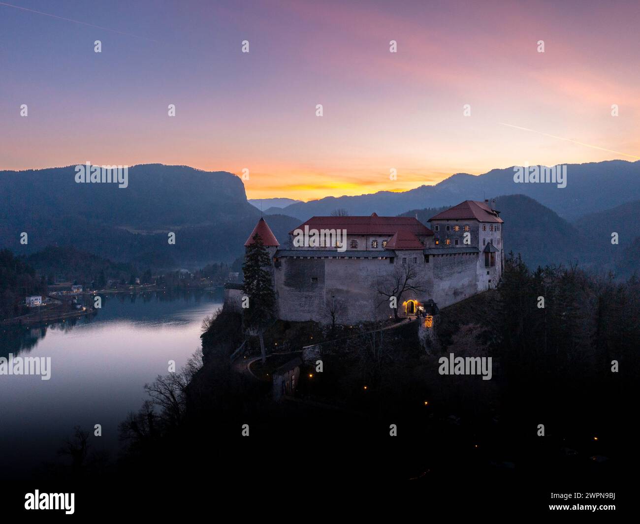 Bled Castle, originally called Veldes Castle, is a medieval hilltop ...