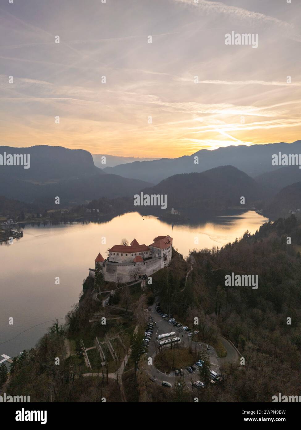 Bled Castle, originally called Veldes Castle, is a medieval hilltop ...