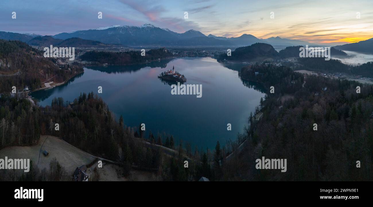 Lake Bled is a lake in the Slovenian region of Upper Carniola near the ...