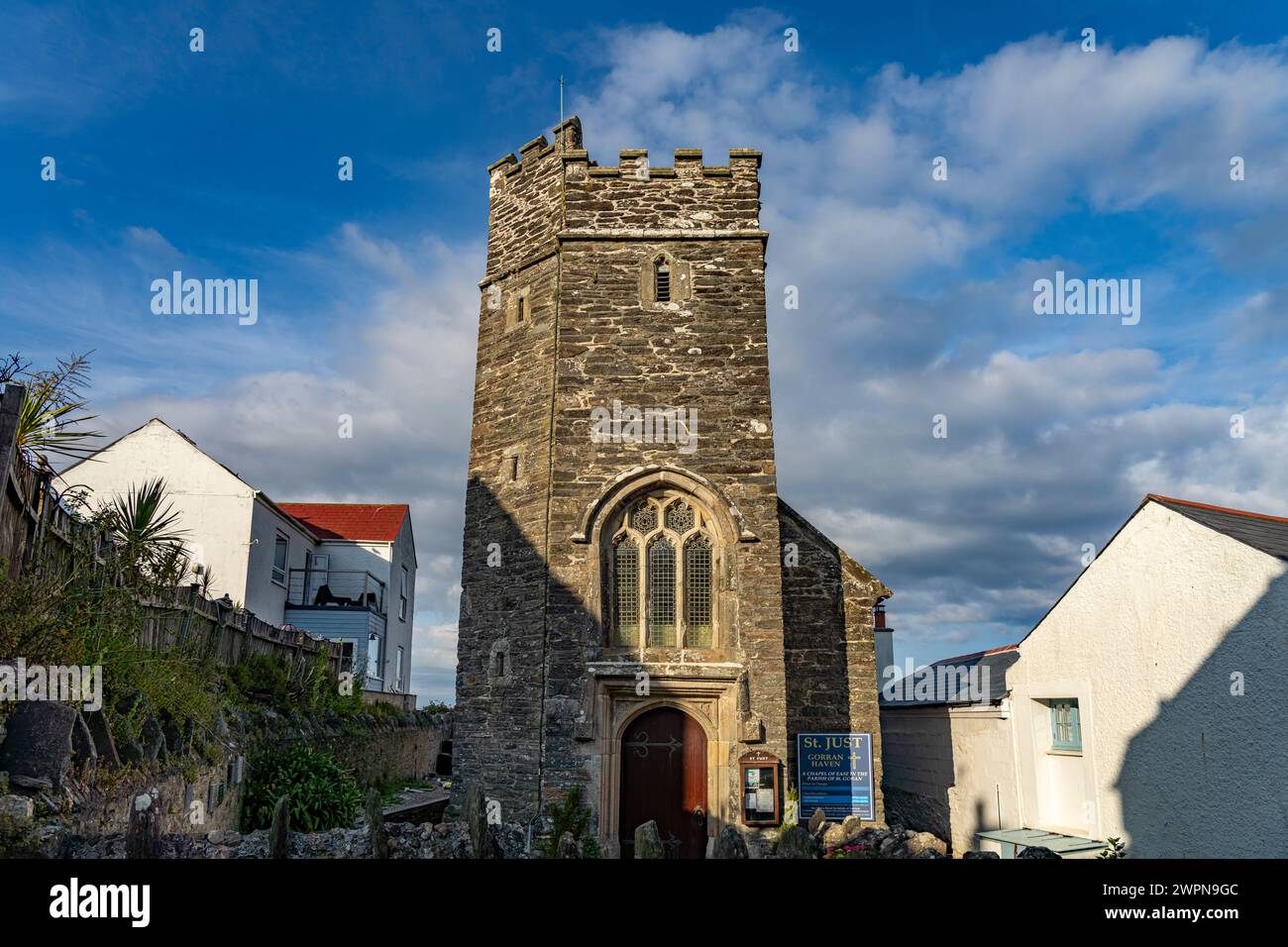 Church of St. Just in Gorran Haven, Cornwall, England, Great Britain ...