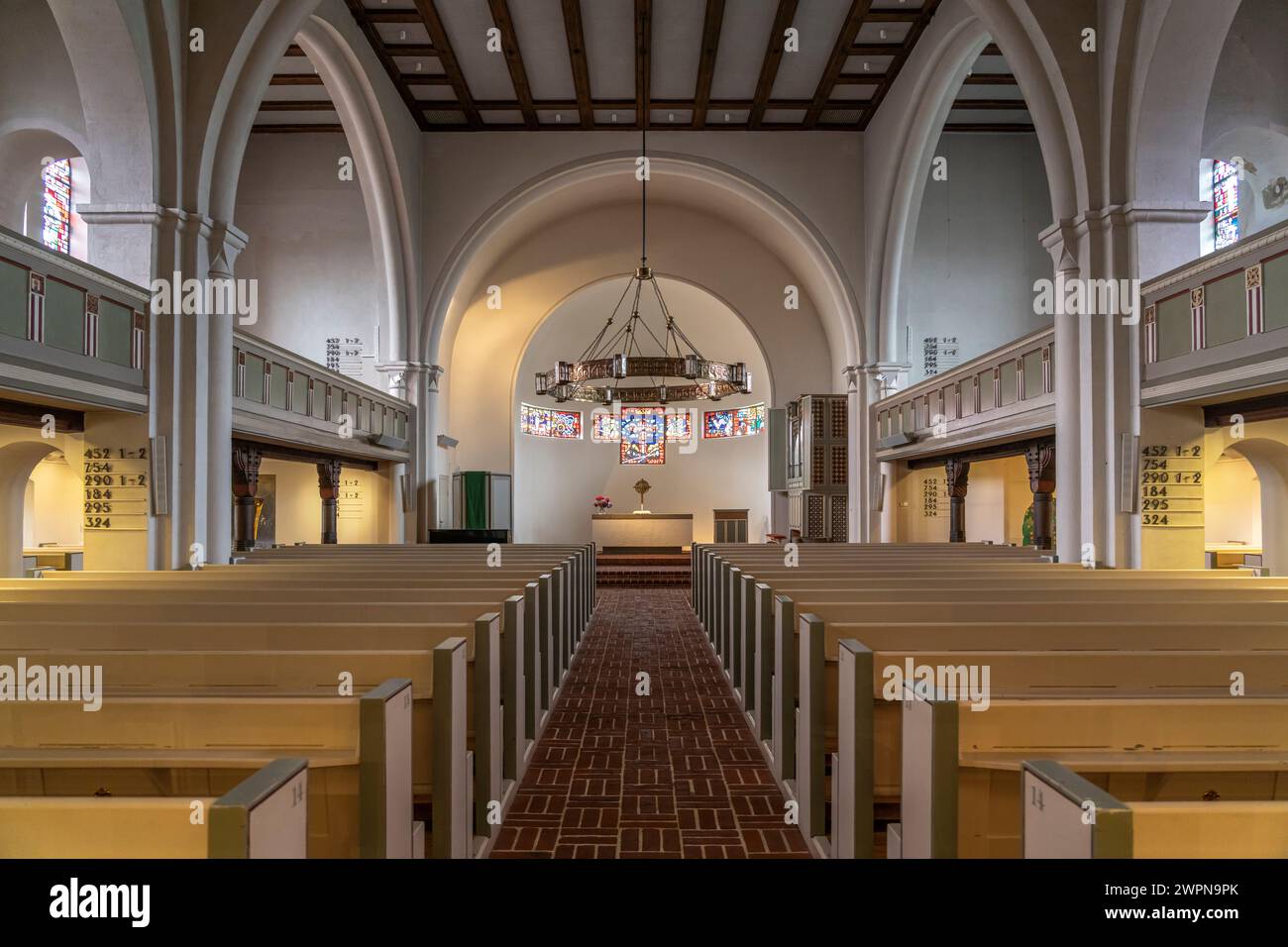 The town church St. Nicolai in Westerland, island Sylt, district ...