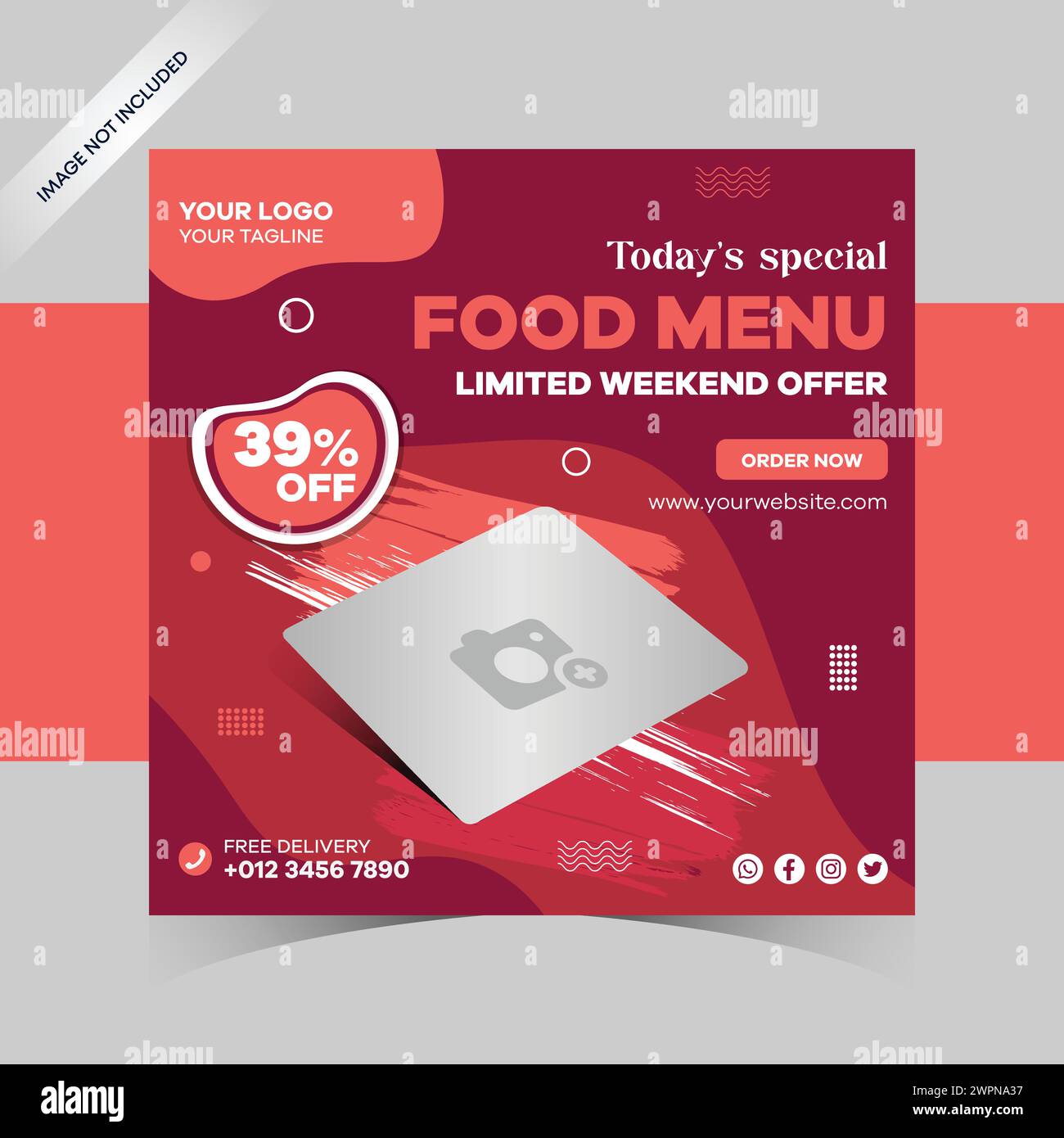 Restaurant social media banner template for business promotion food ... Restaurant social media banner template for business promotion food ...