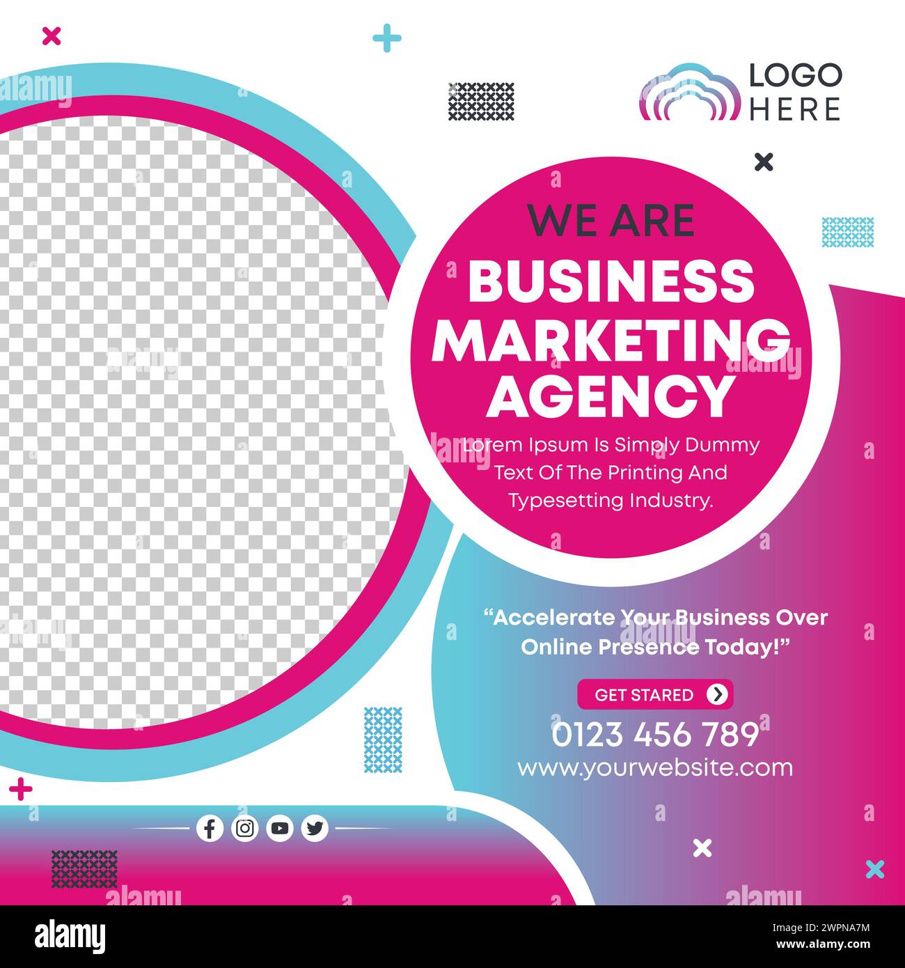 digital marketing corporate business Social Media Post Design. business ...