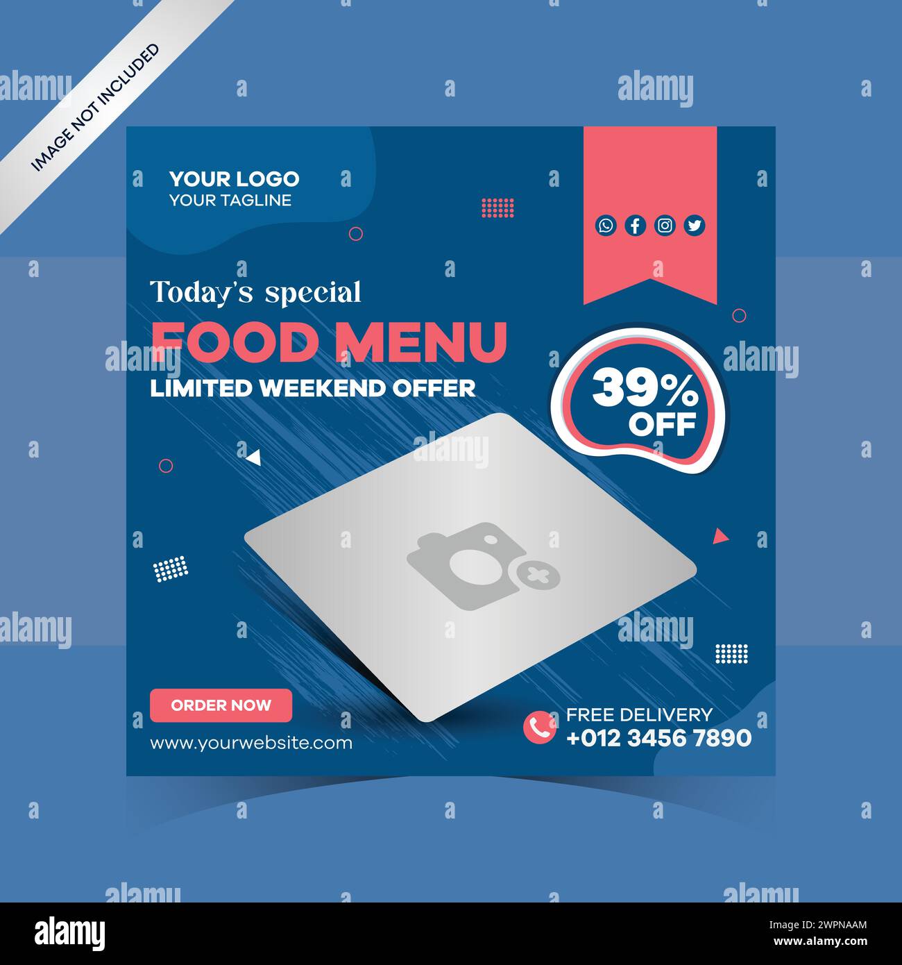 Restaurant social media banner template for business promotion food ...