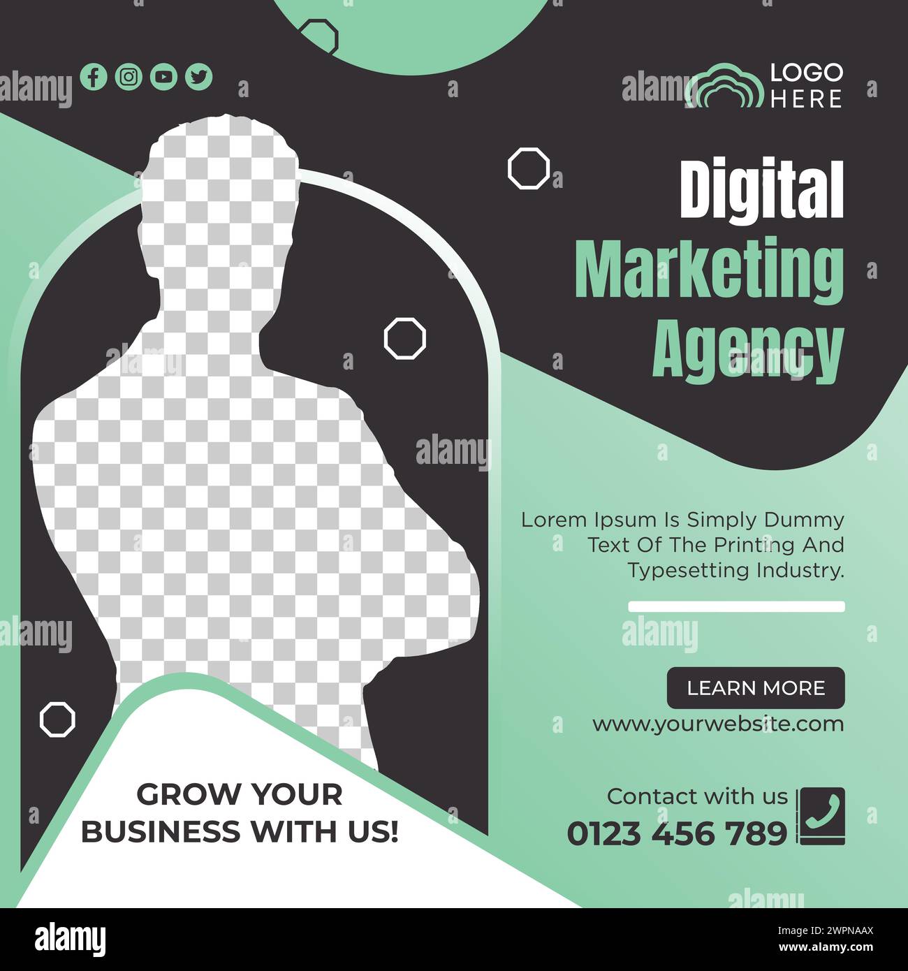 digital marketing corporate business Social Media Post Design. business ...