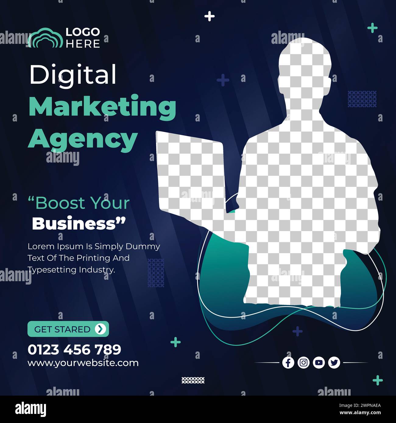 digital marketing corporate business Social Media Post Design. business ...