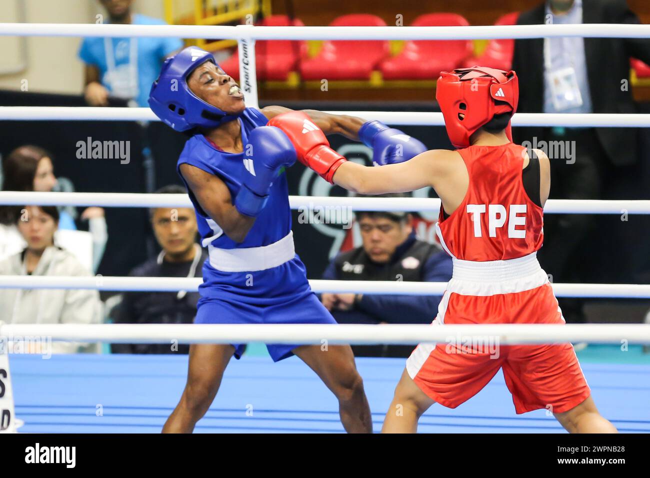 Busto Arsizio, Italy. 06th Mar, 2024. Acquah Janet and Guo Yi-Xuan ...