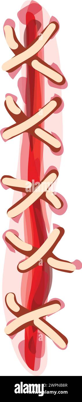 Healthcare suture icon cartoon vector. Medical help. Medicine health ...