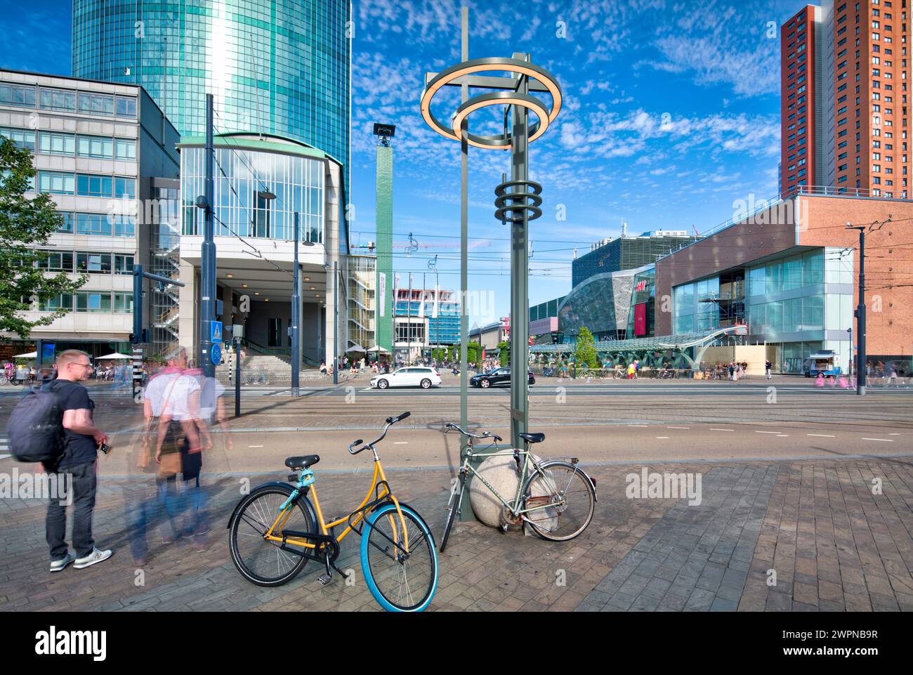 World Trade Center-Beurs, skyscrapers, Coolsingel, Beursplein, city ...