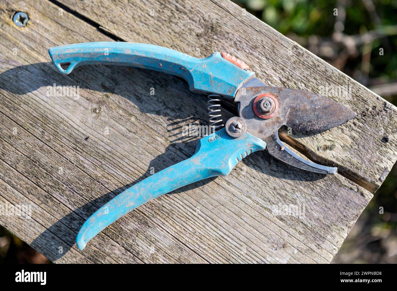 Amsterdam The Netherlands 8th March 2024 Gardening. Used Gardena brand ...