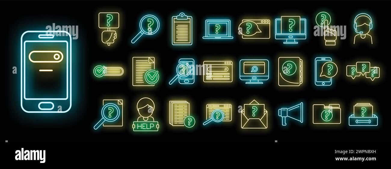 Neon proposal Stock Vector Images - Alamy