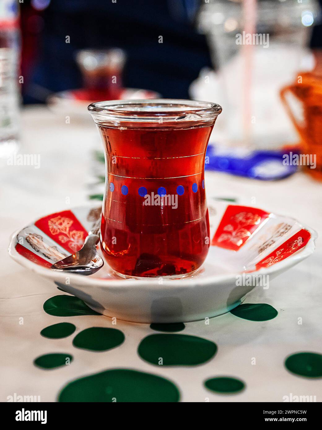 the inimitable Arabic tea that is offered on any occasion Stock Photo ...