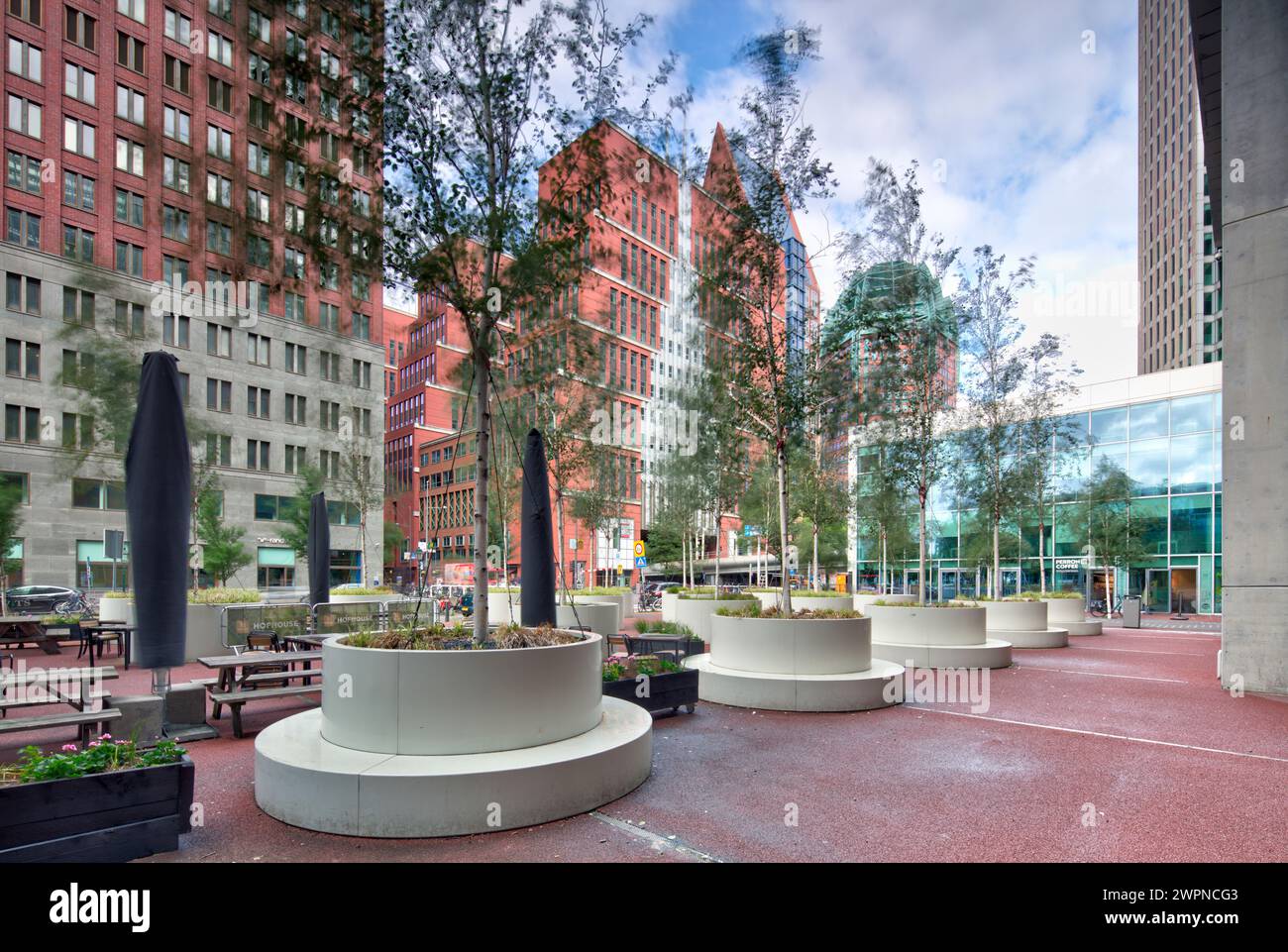 High-rise buildings, Rijnstraat, house facade, architecture, view, The ...