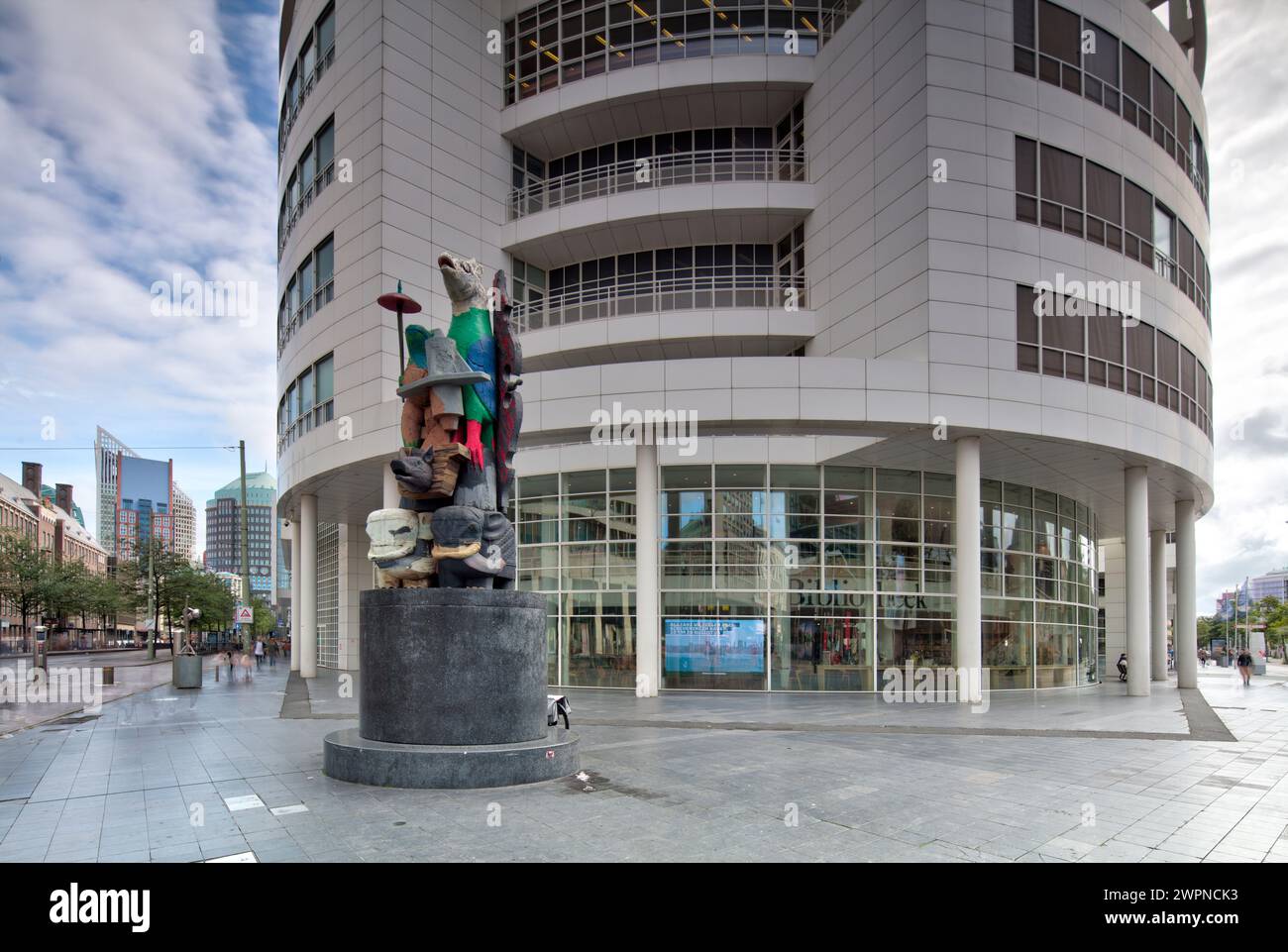 Library, Spuimarkt, Spuiplein, house facade, architecture, view, The ...