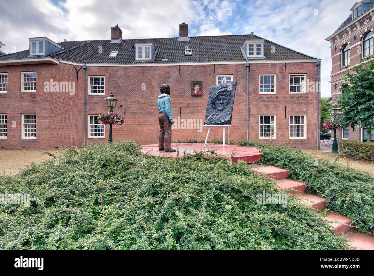 Rembrandt birthplace, monument, memory, architecture, view, Leiden ...