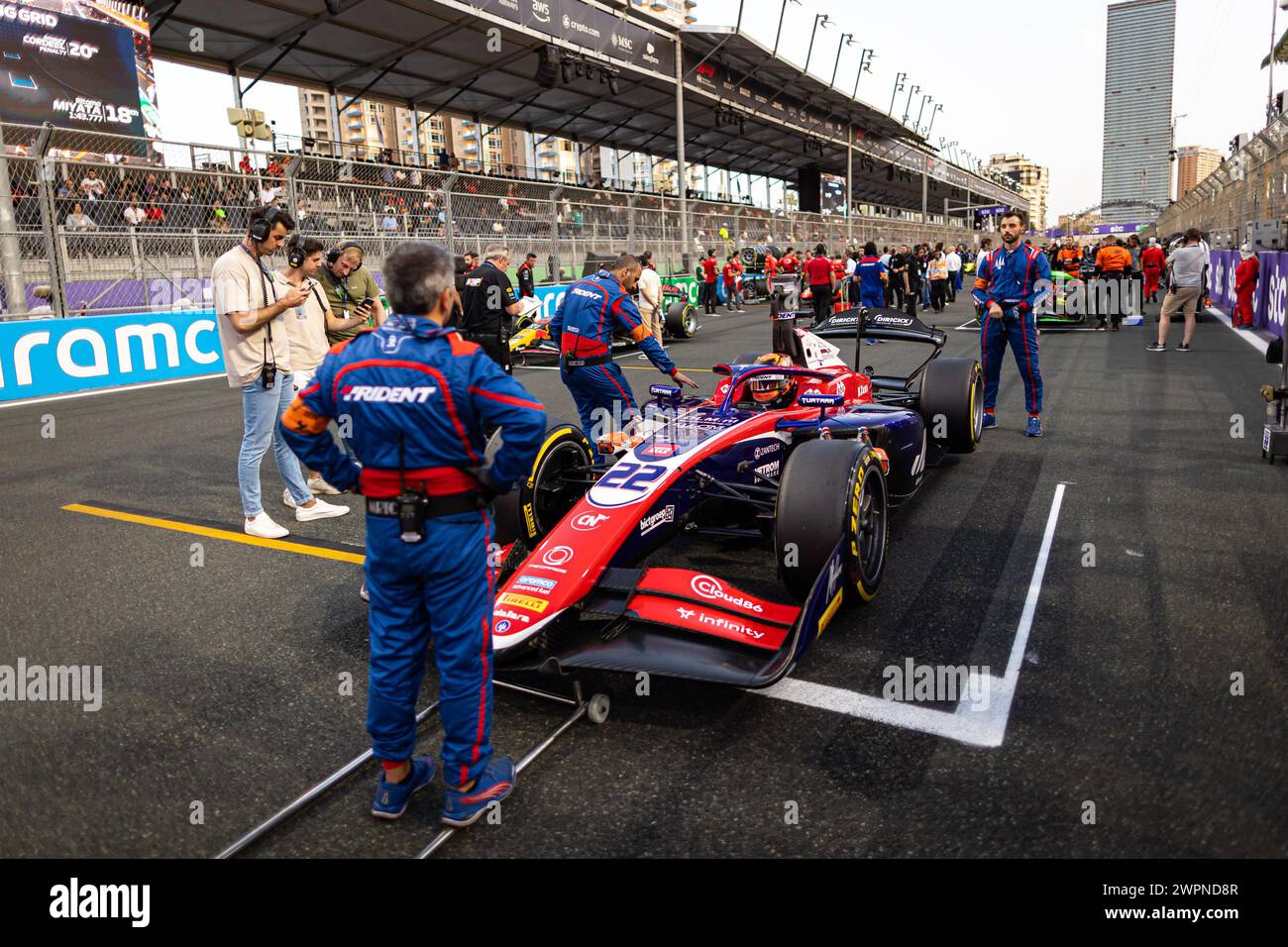 22 VERSCHOOR Richard (nld), Trident, Dallara F2 2024, starting grid ...
