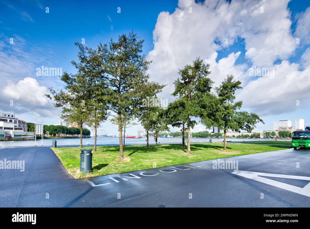 Holland-America Akade, Nieuwe Maas, skyscrapers, building facade, landmark, architecture, city ...