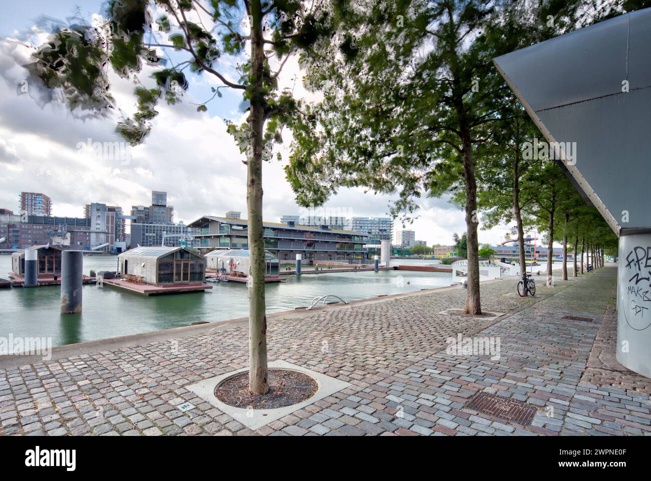 Antoine Platekade, Floating Office, Pier, Rijnhaven, house facade ...