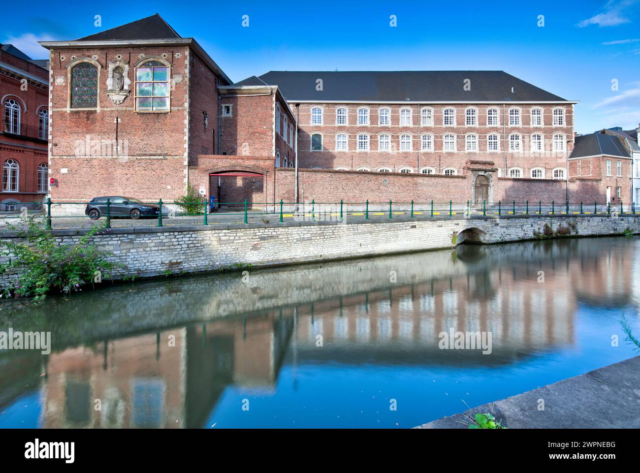 Augustinian monastery, Lieve canal, house facade, architecture ...