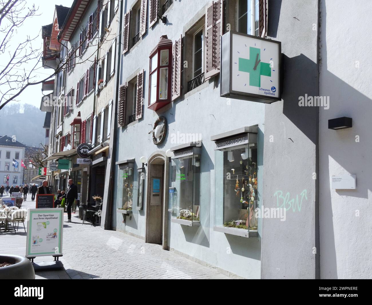 Anton Geisser 08.02.2024 AG.Schweiz. Bild : Filiale Schwanen Apotheke ...