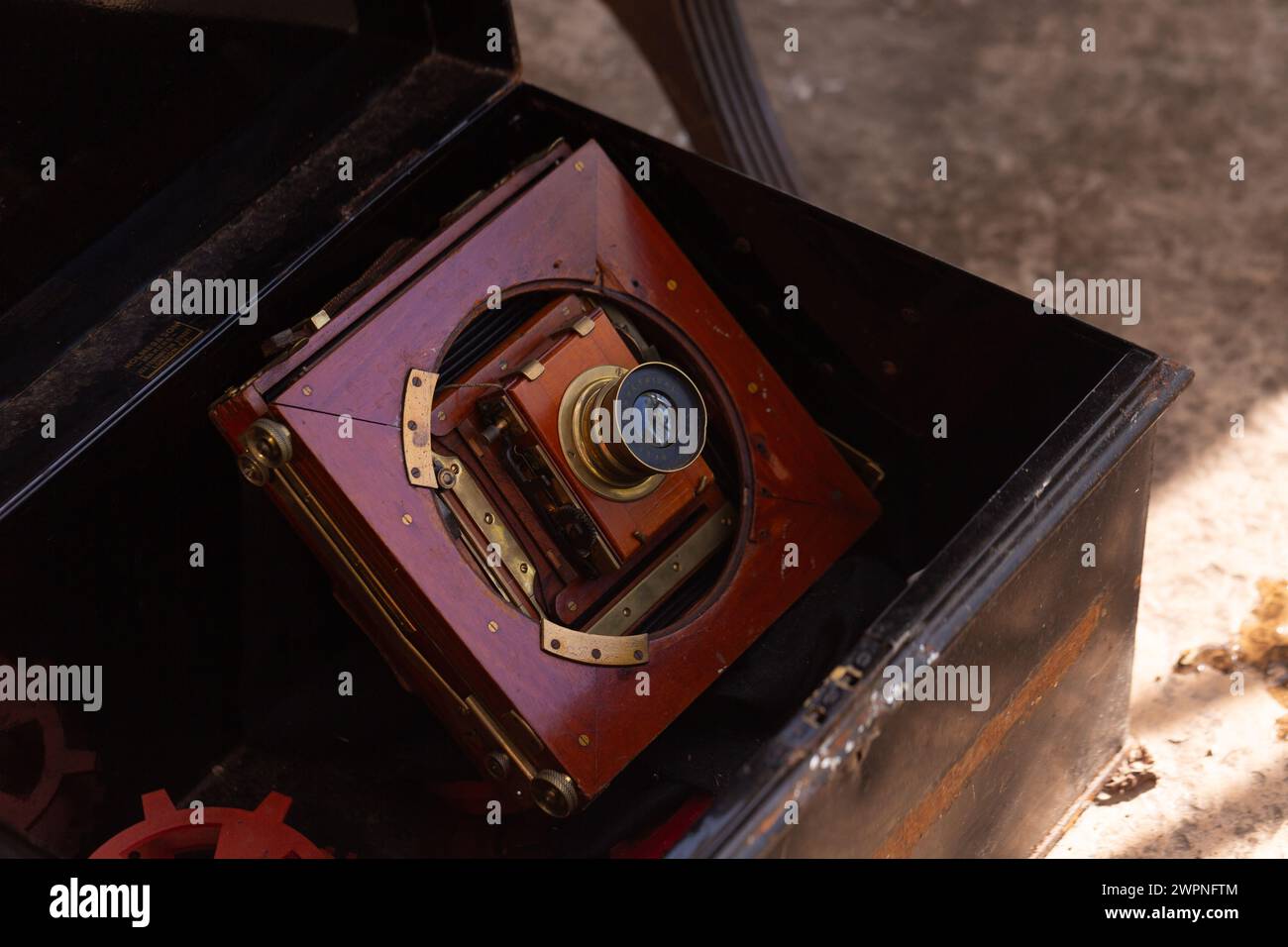 Past Exposures Camera & Film - Close-up of an antique camera circa 1909 ...