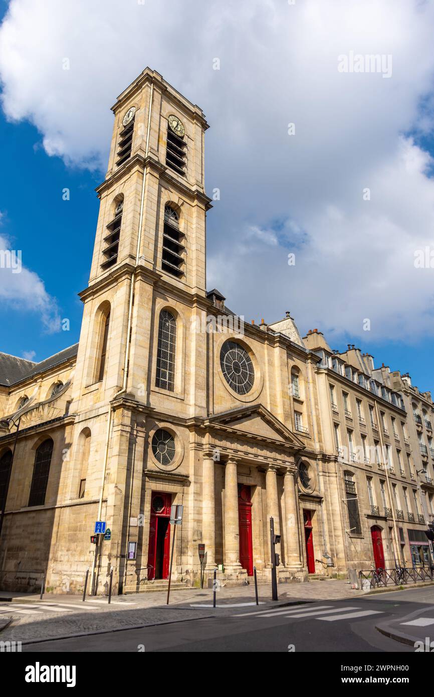 Exterior view of the Saint-Jacques-du-Haut-Pas church, a Catholic ...