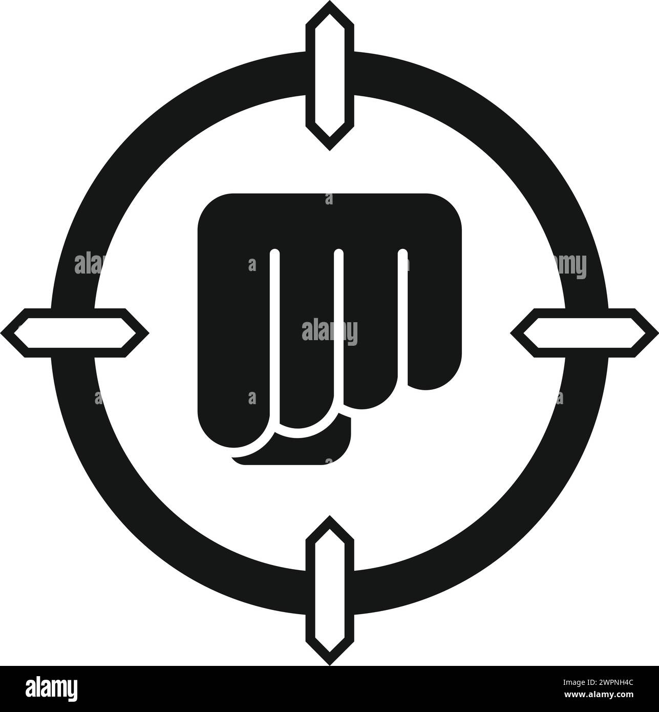 Target coping skills icon simple vector. Advice help information ...