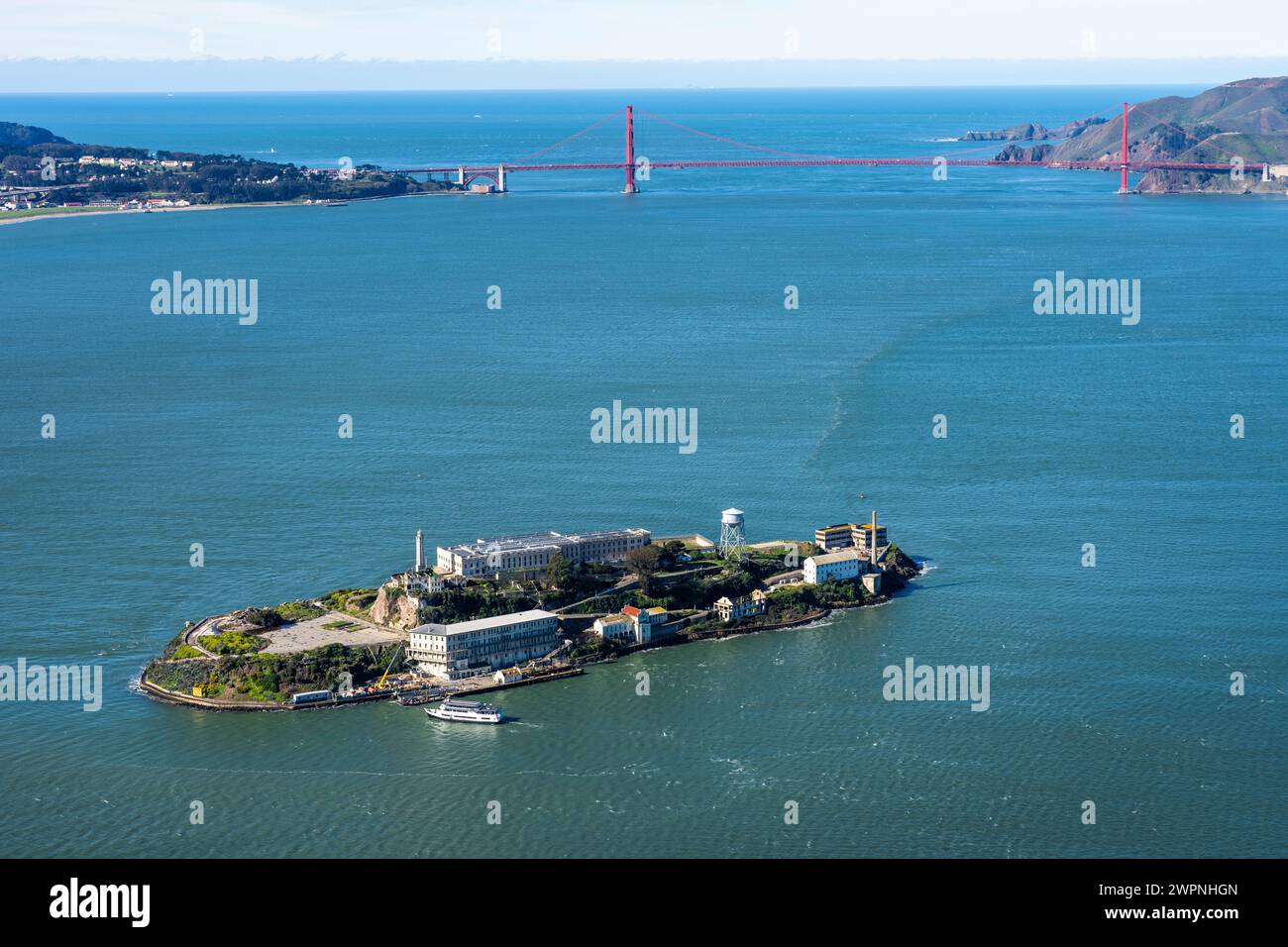 Alcatraz from above hi-res stock photography and images - Alamy