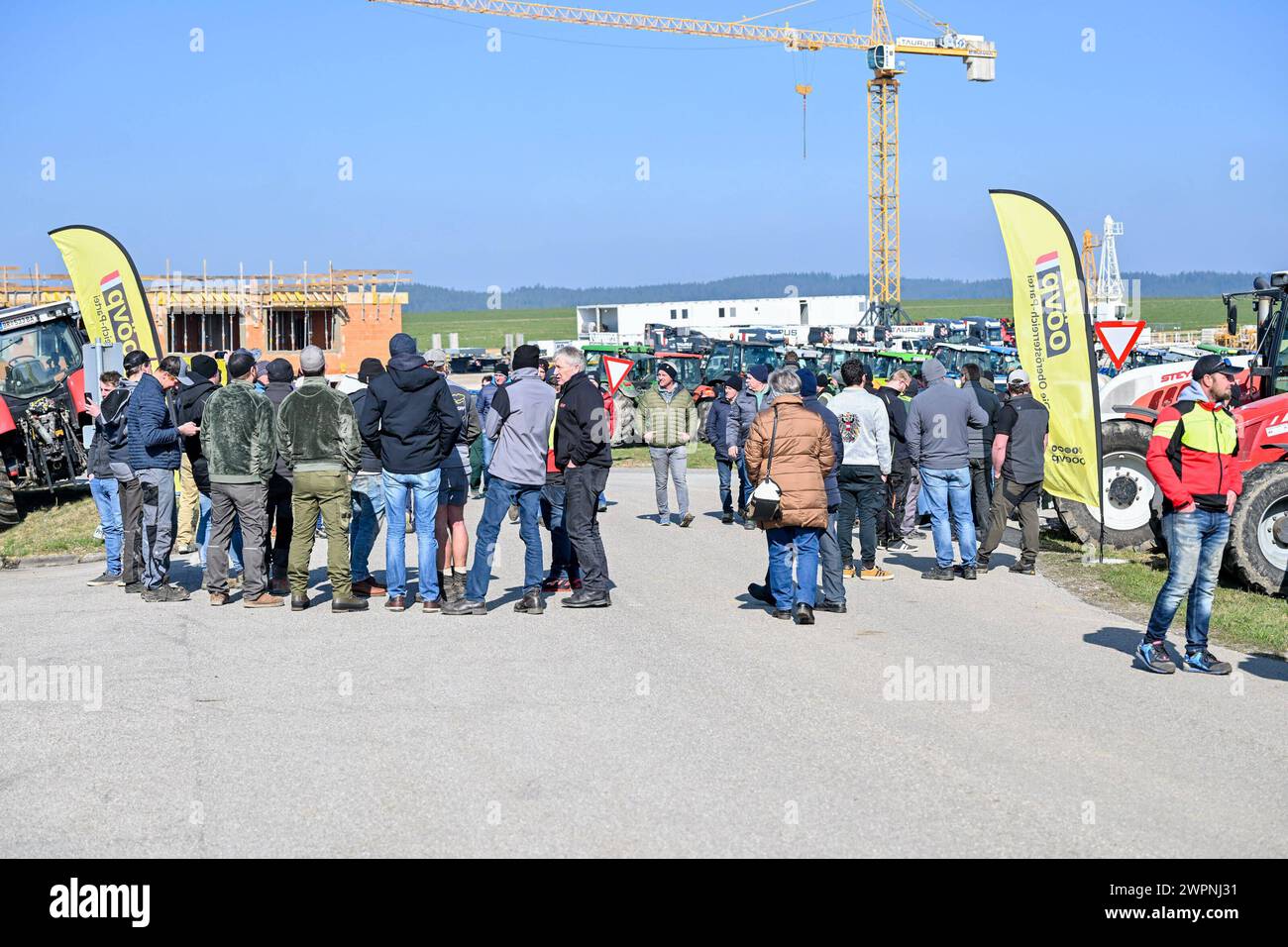 Bauernprotest, Poendorf 08.03.2024, Poendorf, AUT, Bauernprotest, im ...