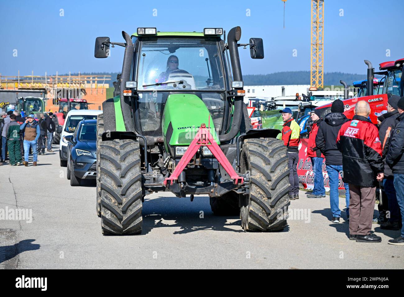 Bauernprotest, Poendorf 08.03.2024, Poendorf, AUT, Bauernprotest, im ...