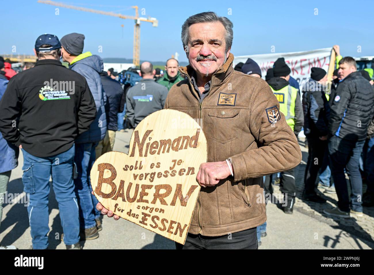 Bauernprotest, Poendorf 08.03.2024, Poendorf, AUT, Bauernprotest, im ...