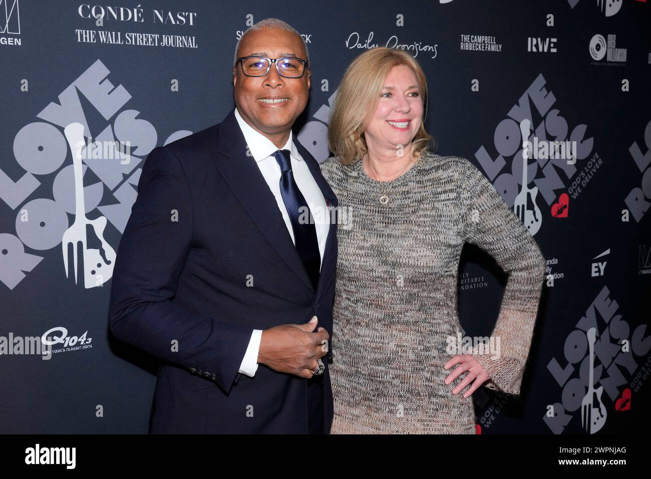 Bernie Williams and Waleska Williams attend the 8th annual Love Rocks ...