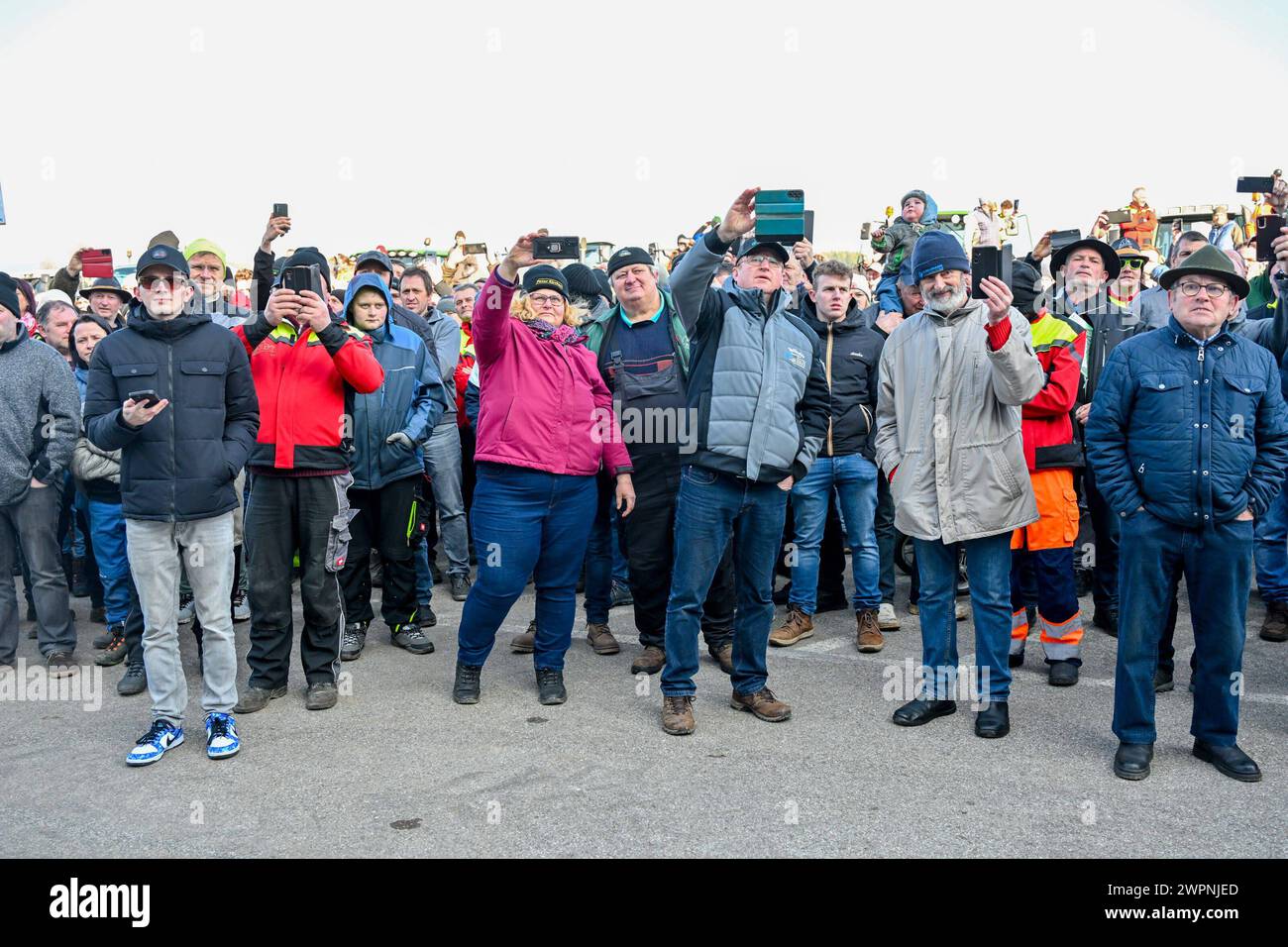 Bauernprotest, Poendorf 08.03.2024, Poendorf, AUT, Bauernprotest, im ...