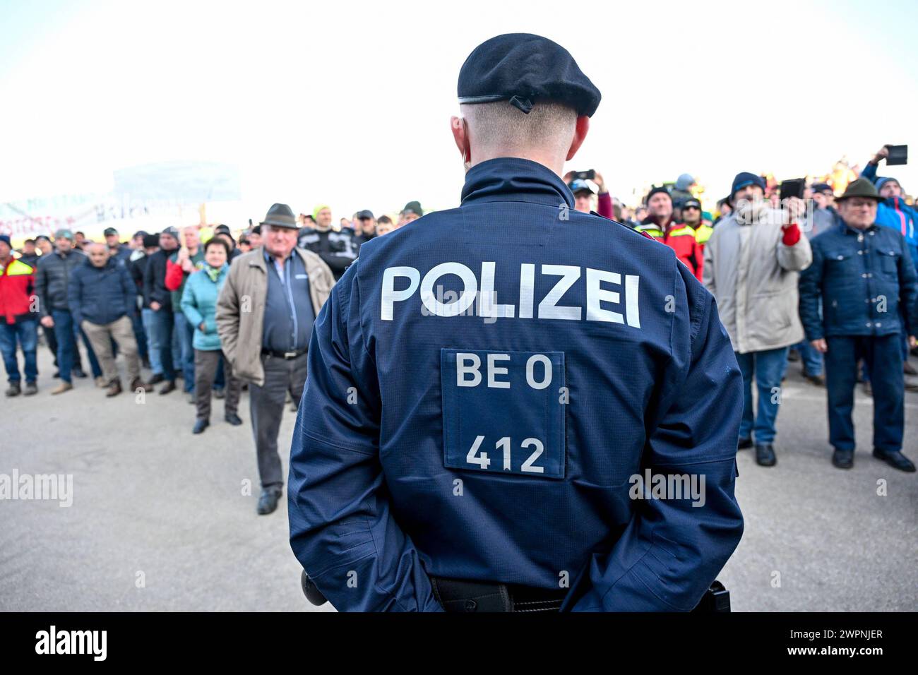 Bauernprotest, Poendorf 08.03.2024, Poendorf, AUT, Bauernprotest, im ...