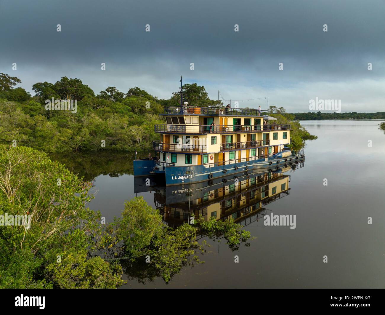 Brazilian Rainforest, Amazon River, Brazil Ship MS Jangada Stock Photo ...