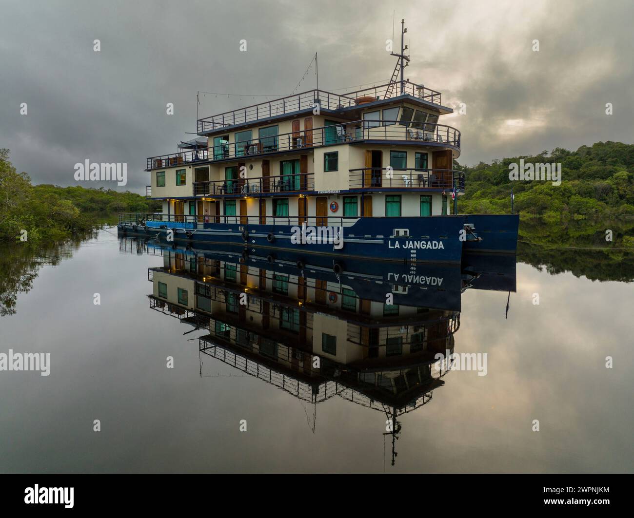 Brazilian Rainforest, Amazon River, Brazil Ship MS Jangada Stock Photo ...