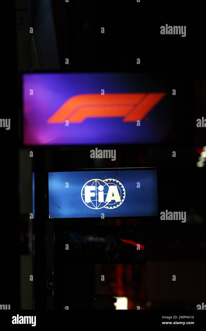 Jeddah, Saudi Arabia. 08th Mar, 2024. Paddock atmosphere - FIA, and F1 ...