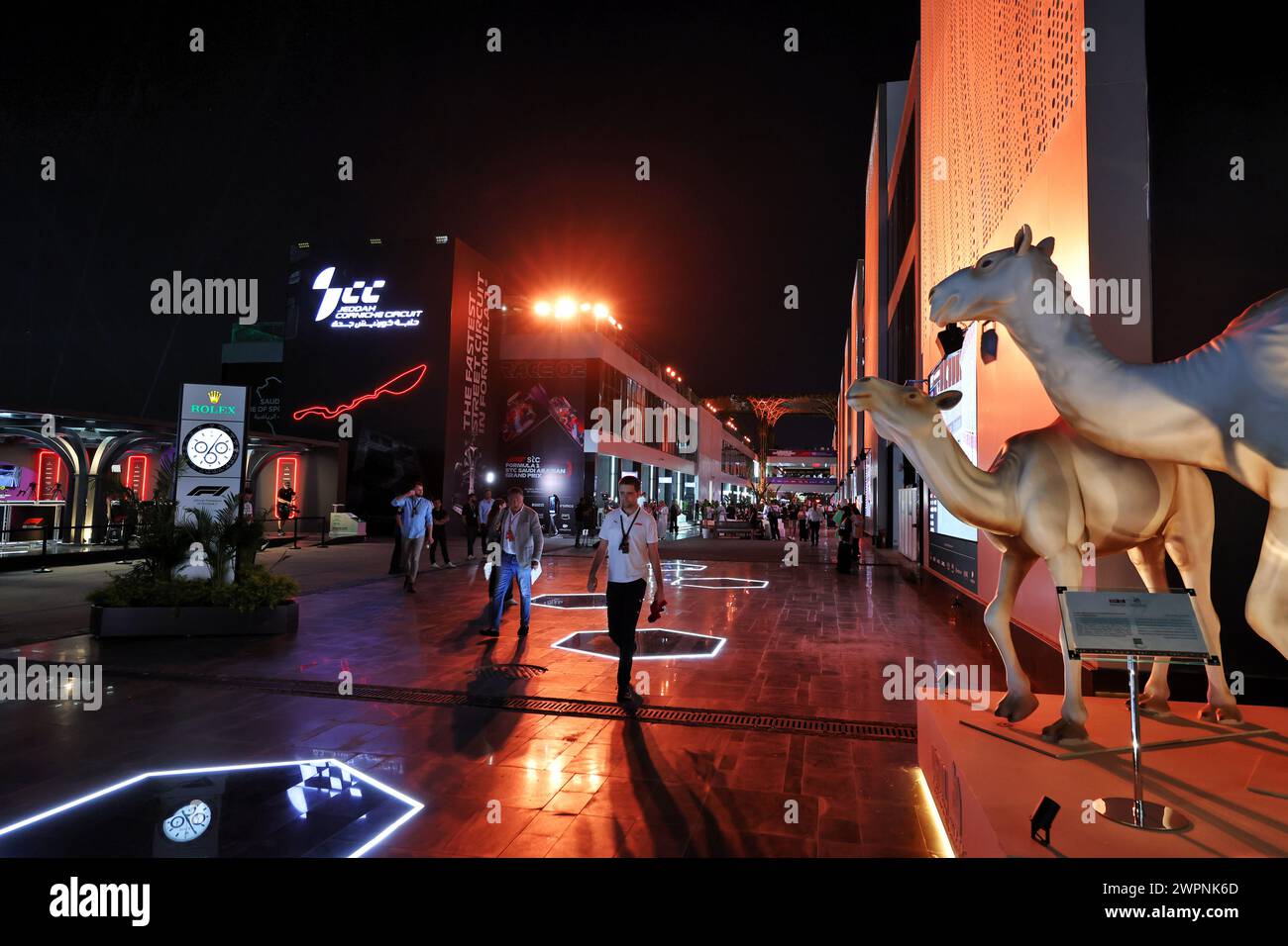 Jeddah, Saudi Arabia. 08th Mar, 2024. Paddock atmosphere. Formula 1 ...