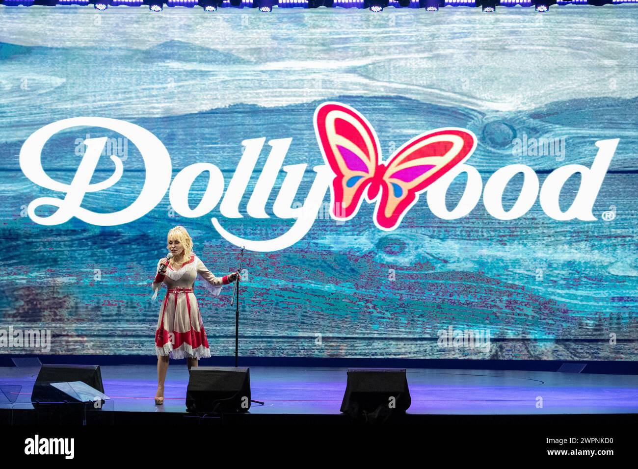 Dolly Parton is seen at Dollywood's Season Passholder and Media Day on ...