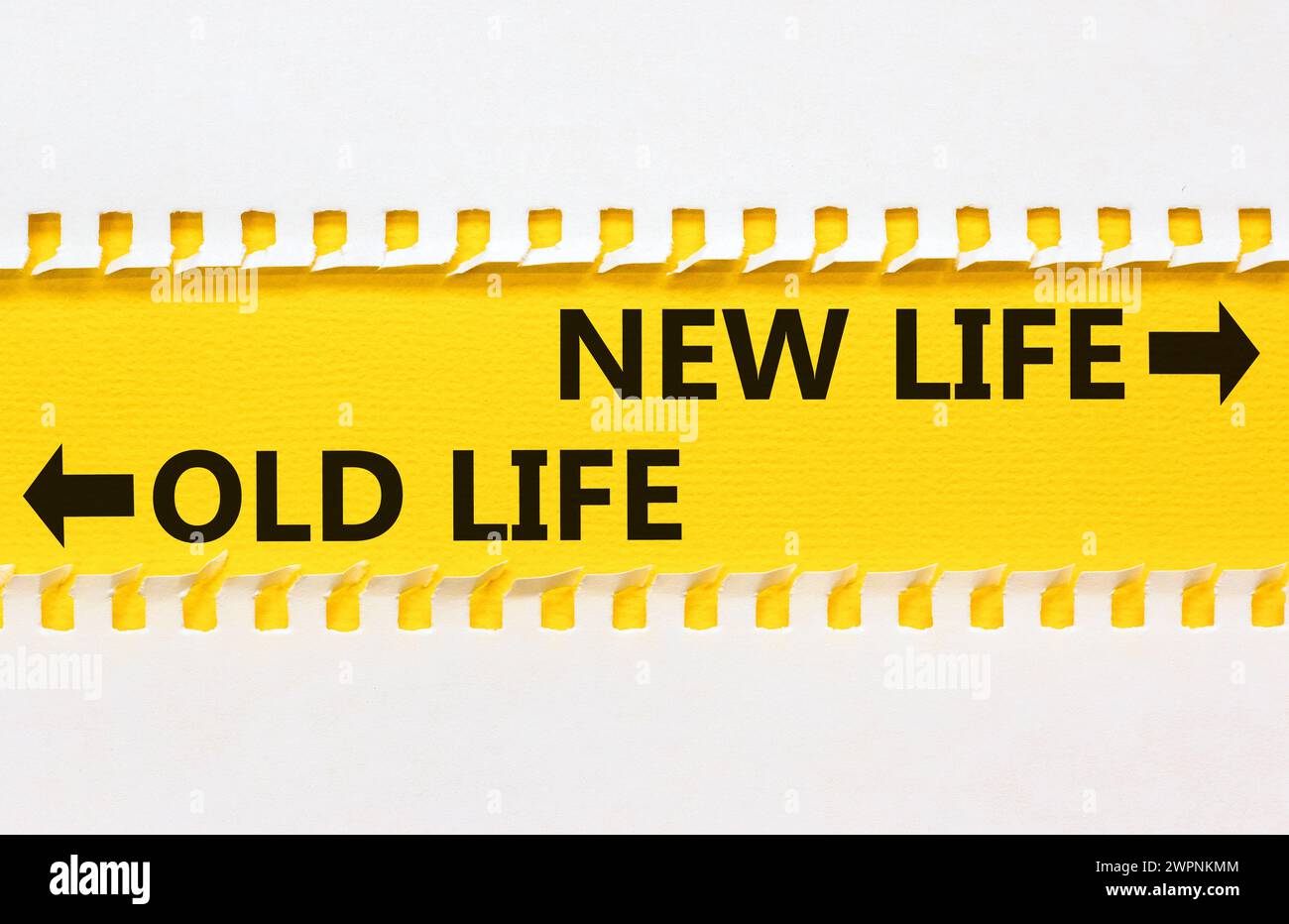 New or old life symbol. Concept word New life Old life on beautiful ...