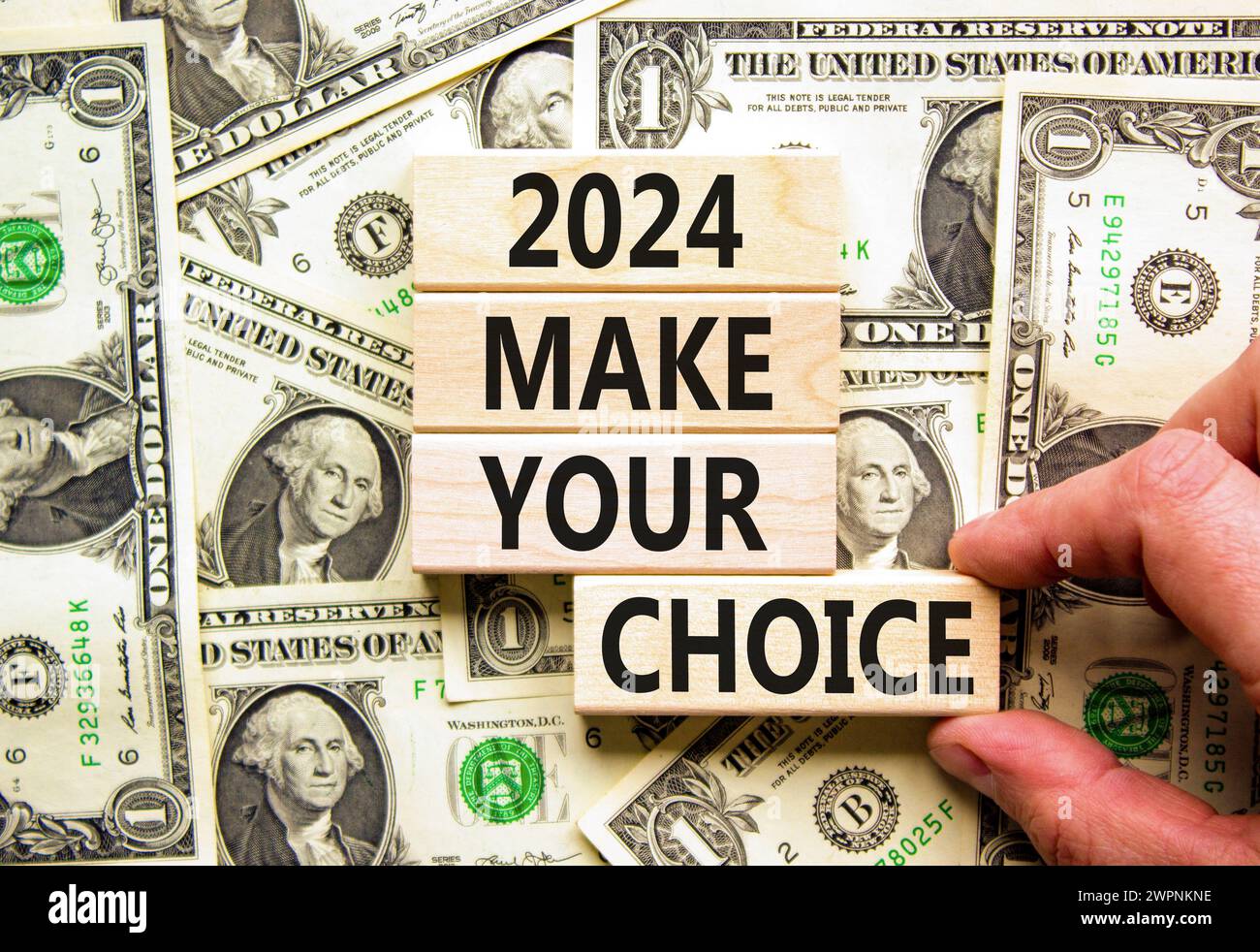 2024 Make your choice symbol. Concept words 2024 Make your choice on ...