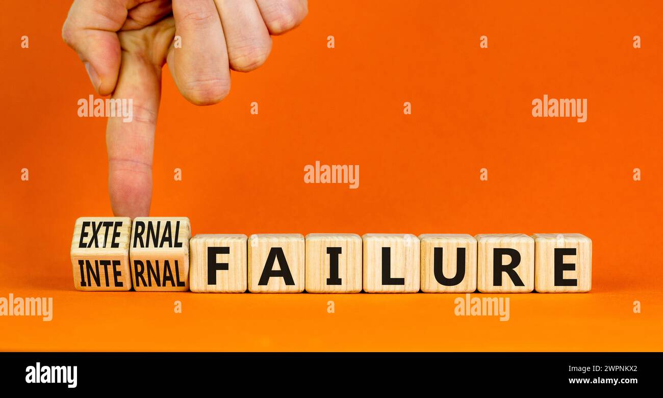 External or internal failure symbol. Concept words External failure or ...