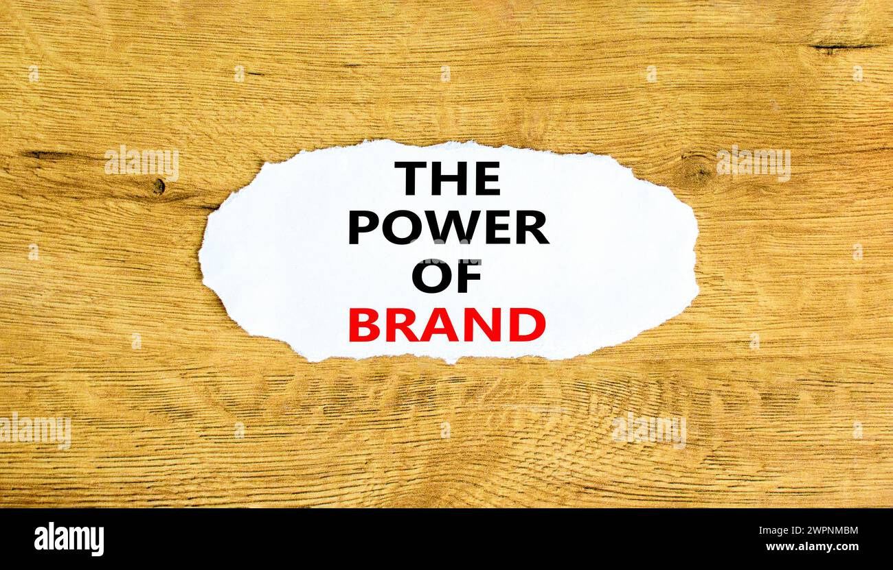The power of brand symbol. Concept words The power of brand on ...