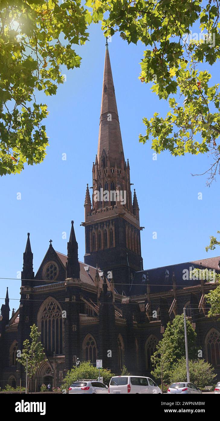 St patricks cathedral melbourne hi-res stock photography and images - Alamy