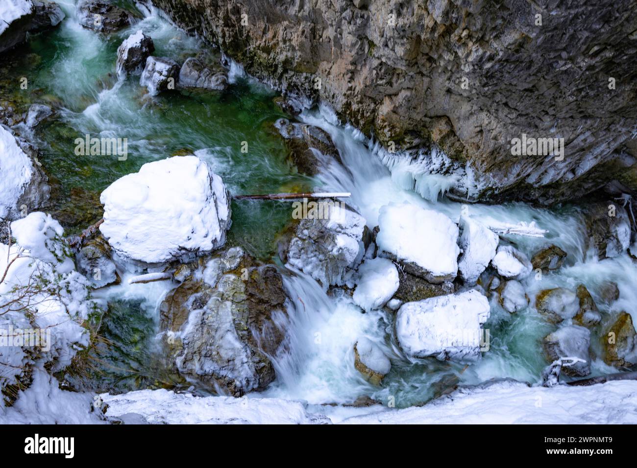Breitachklamm gorge in winter hi-res stock photography and images - Alamy