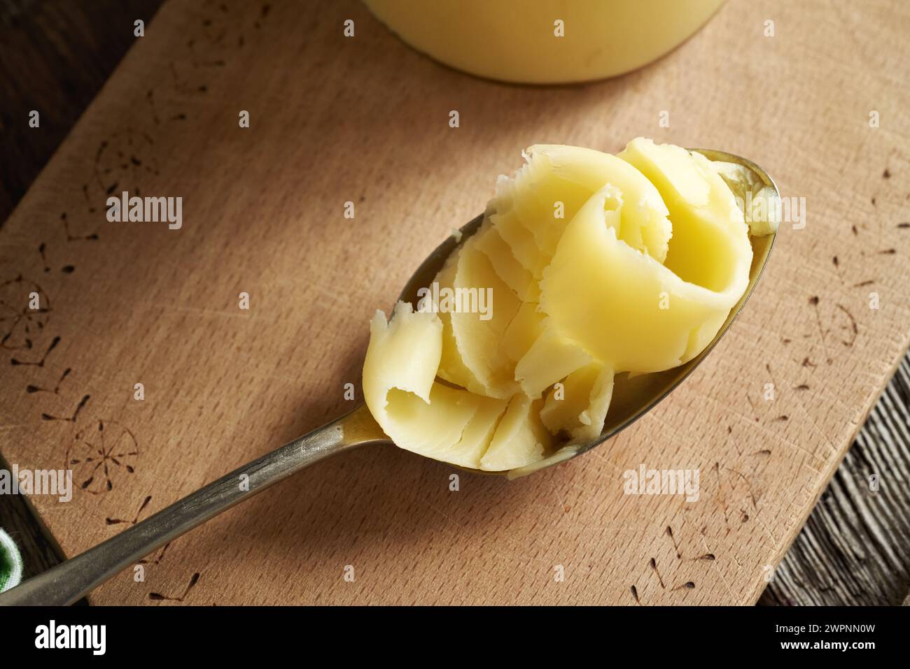 Ghee spoon hi-res stock photography and images - Alamy