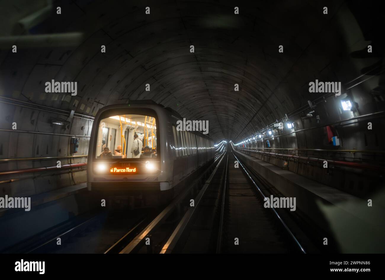 Railway track through a tunnel hi-res stock photography and images - Alamy