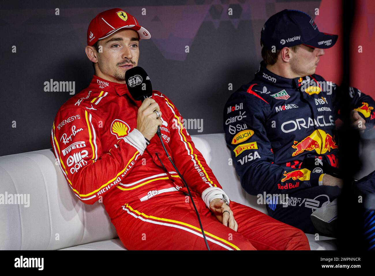 Jeddah, Arabie Saoudite. 08th Mar, 2024. LECLERC Charles (mco), Scuderia Ferrari SF-24, portrait ...