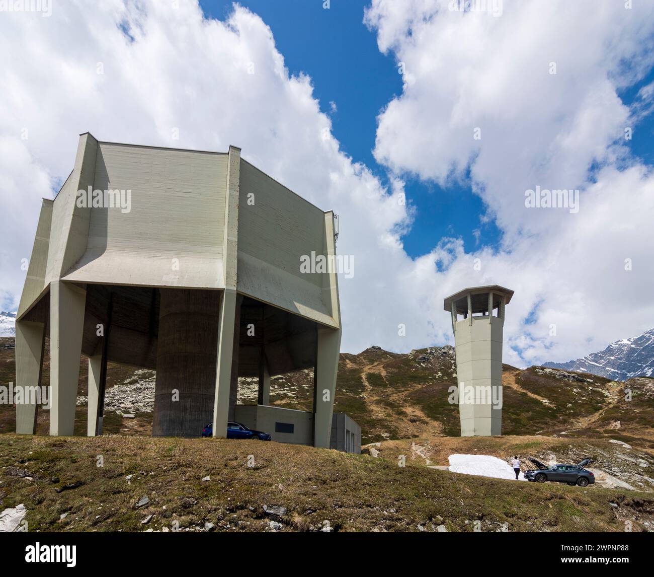 San bernardino road tunnel ventilation shaft aria in moesa hi-res stock ...