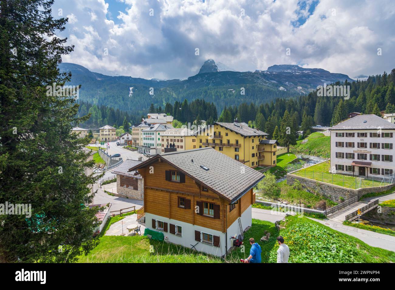 Village san bernardino in moesa hi-res stock photography and images - Alamy